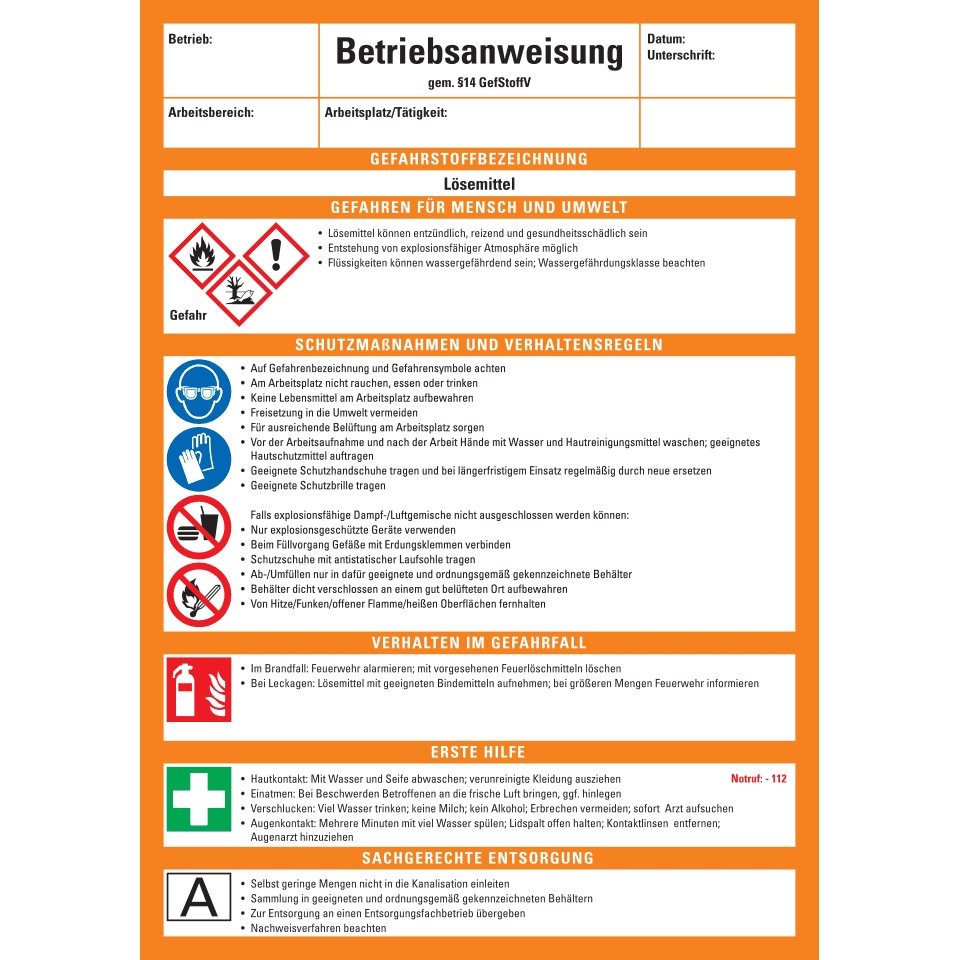 Betriebsanweisung: Sofort verstehen und bei der Nr.1 ordern